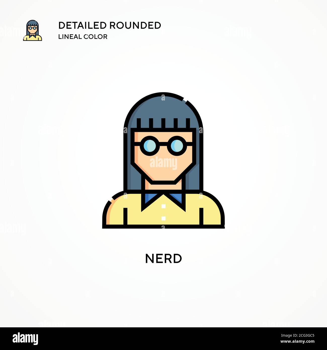 Nerd vector icon. Modern vector illustration concepts. Easy to edit and ...