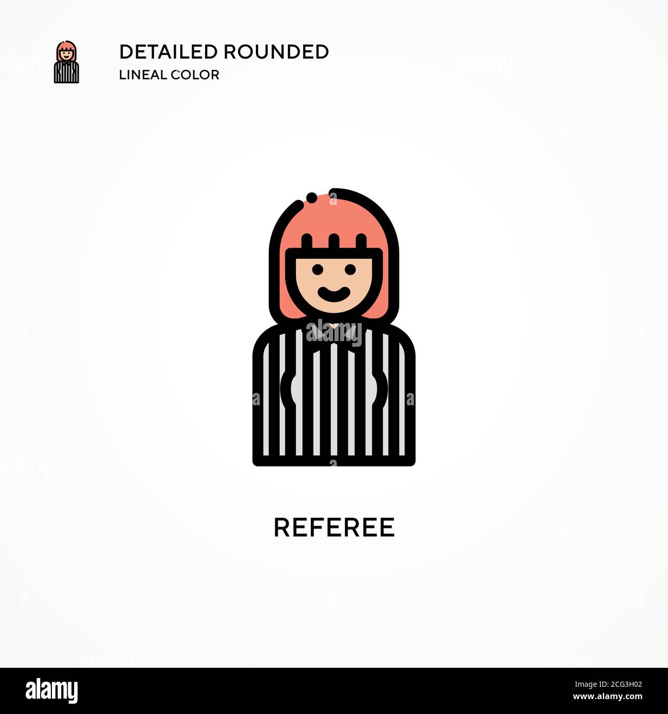 Referee vector icon. Modern vector illustration concepts. Easy to edit ...