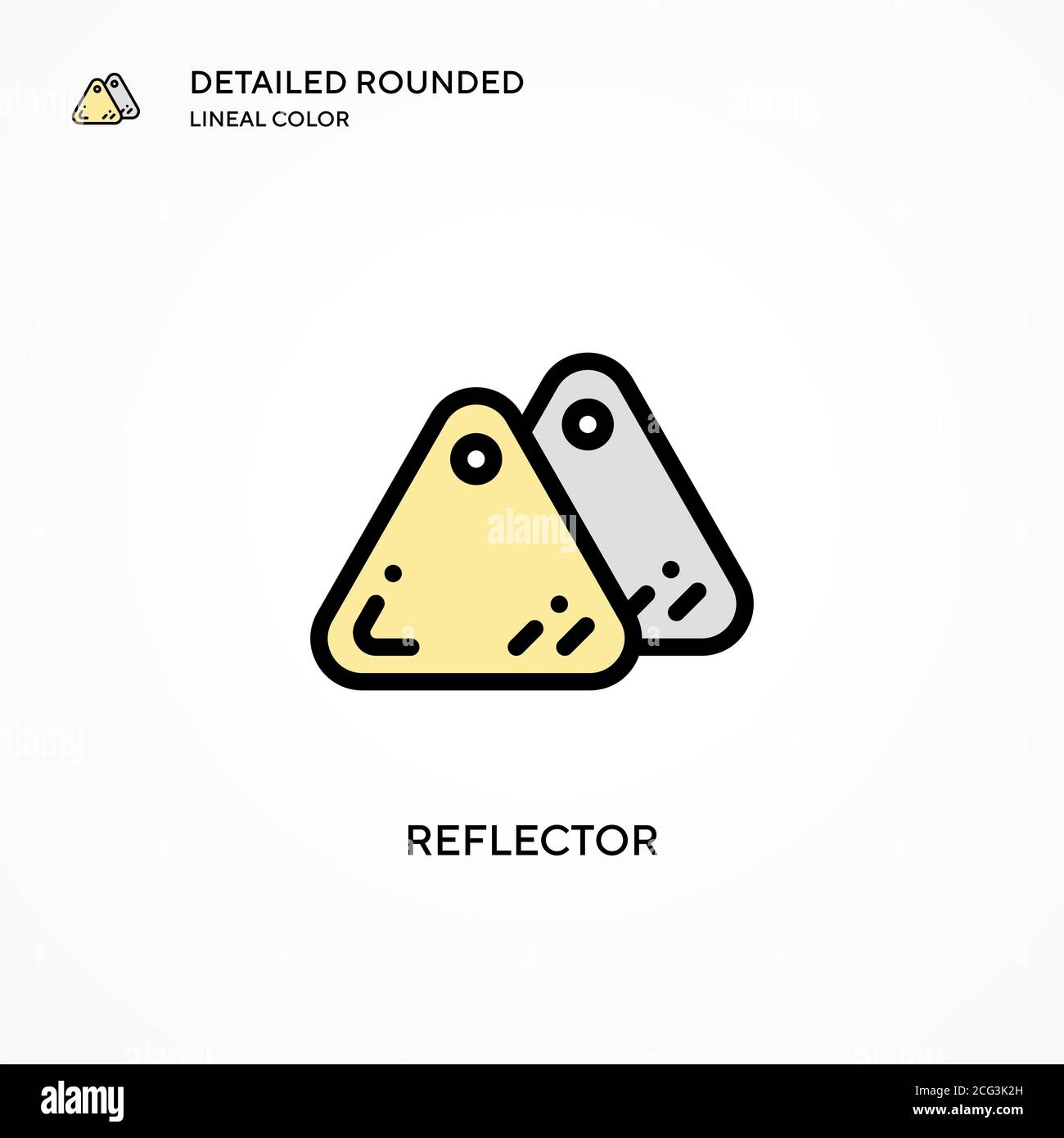 Reflector vector icon. Modern vector illustration concepts. Easy to ...