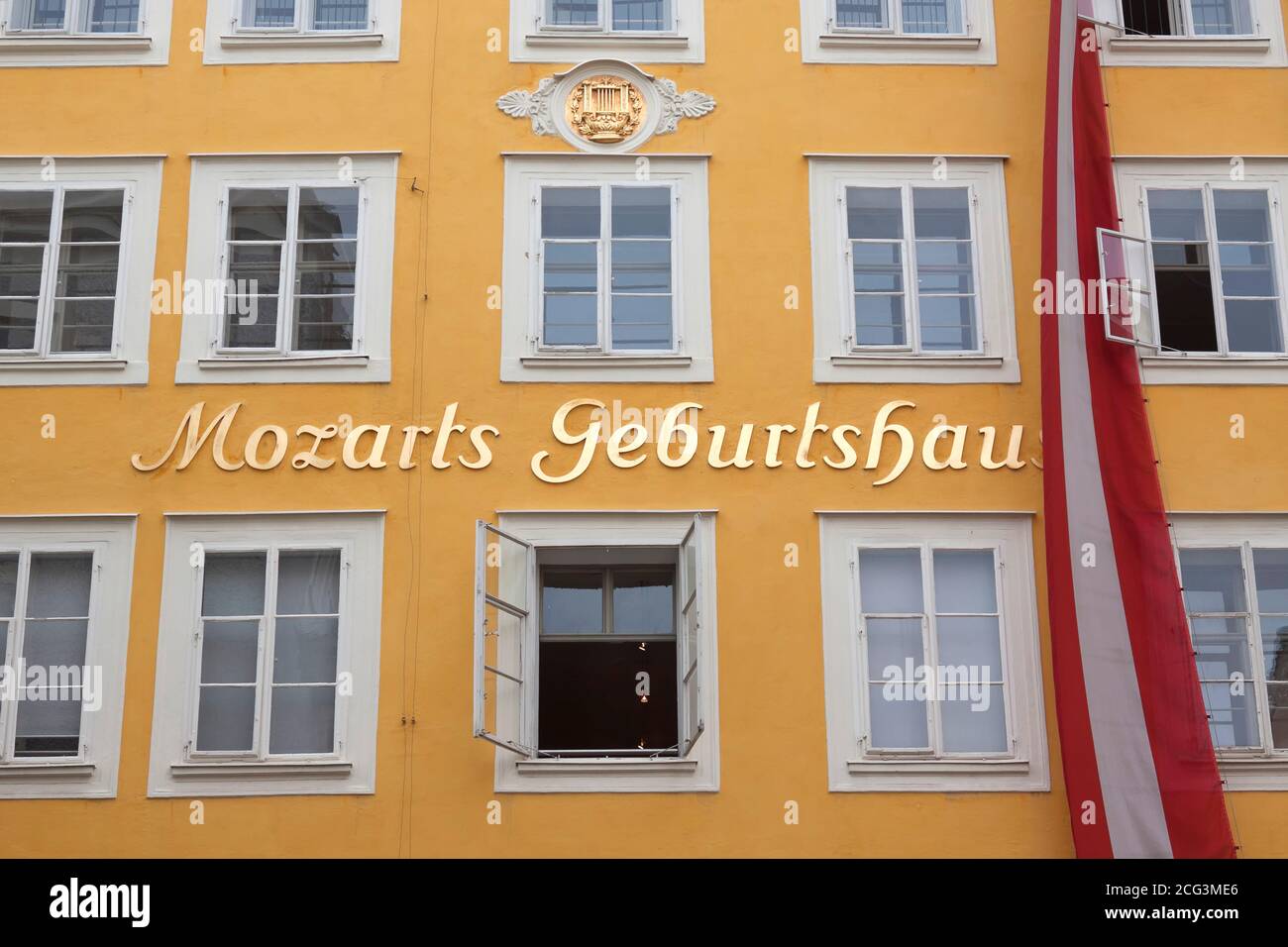 Birth house of Wolfgang Amadeus Mozart, Salzburg Austria Stock Photo ...