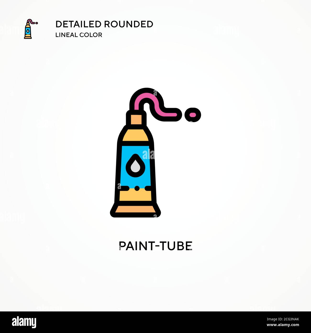 Paint-tube vector icon. Modern vector illustration concepts. Easy to ...