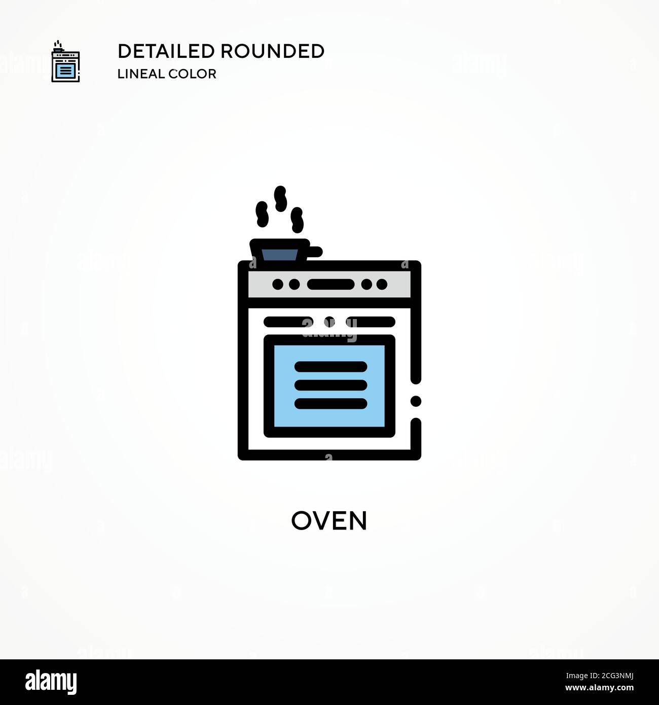 Oven vector icon. Modern vector illustration concepts. Easy to edit and ...