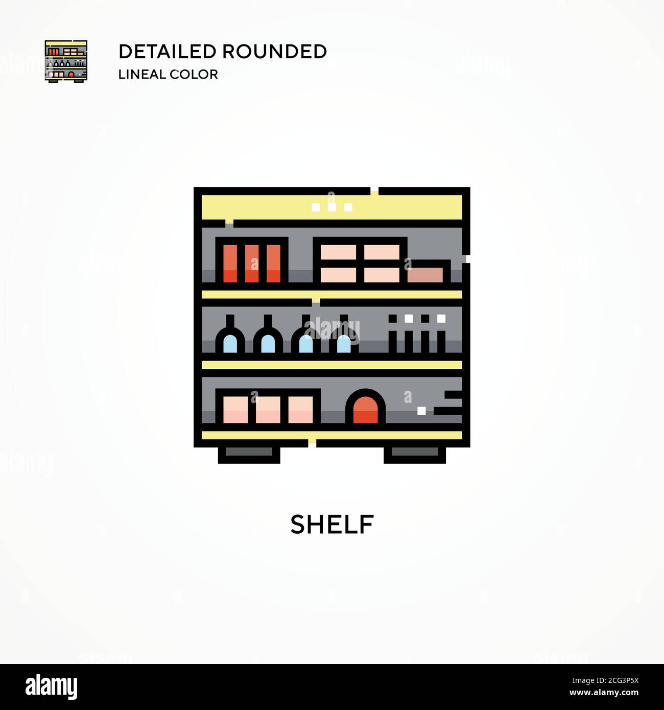 Shelf vector icon. Modern vector illustration concepts. Easy to edit ...