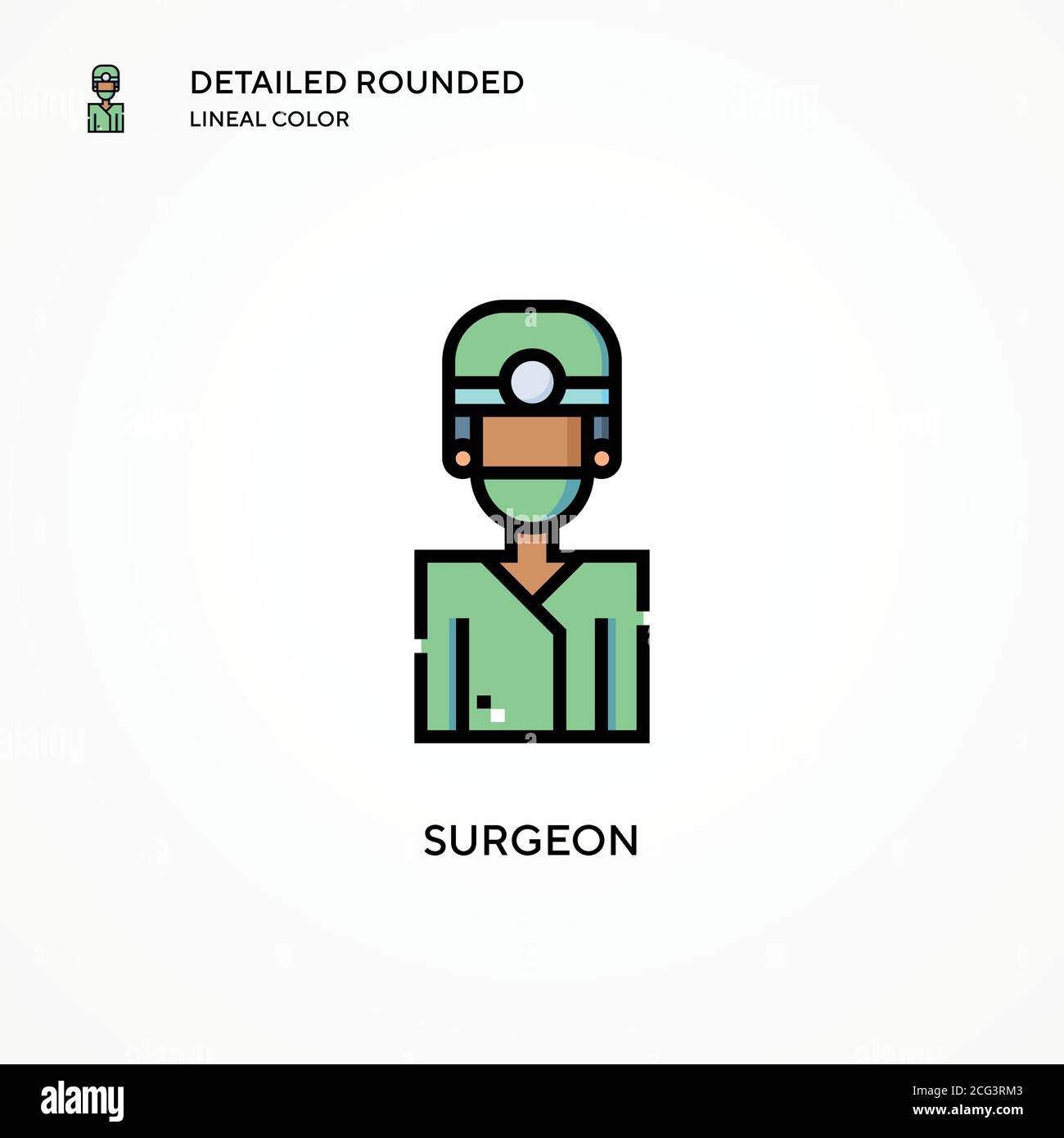 Surgeon vector icon. Modern vector illustration concepts. Easy to edit ...