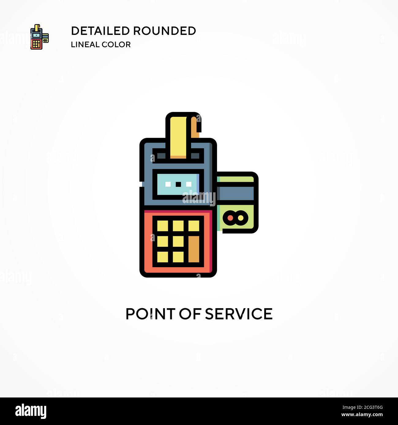 Point of service vector icon. Modern vector illustration concepts. Easy ...