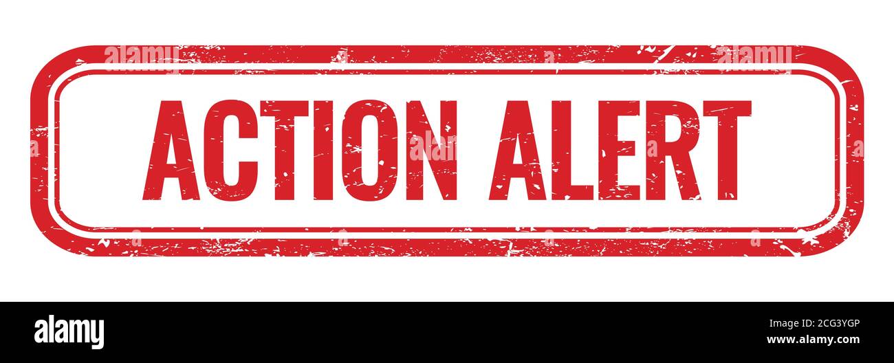Action alert rubber stamp hi-res stock photography and images - Alamy