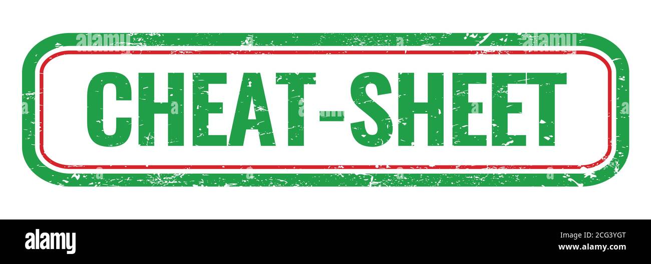 Cheat sheet word hi-res stock photography and images - Alamy