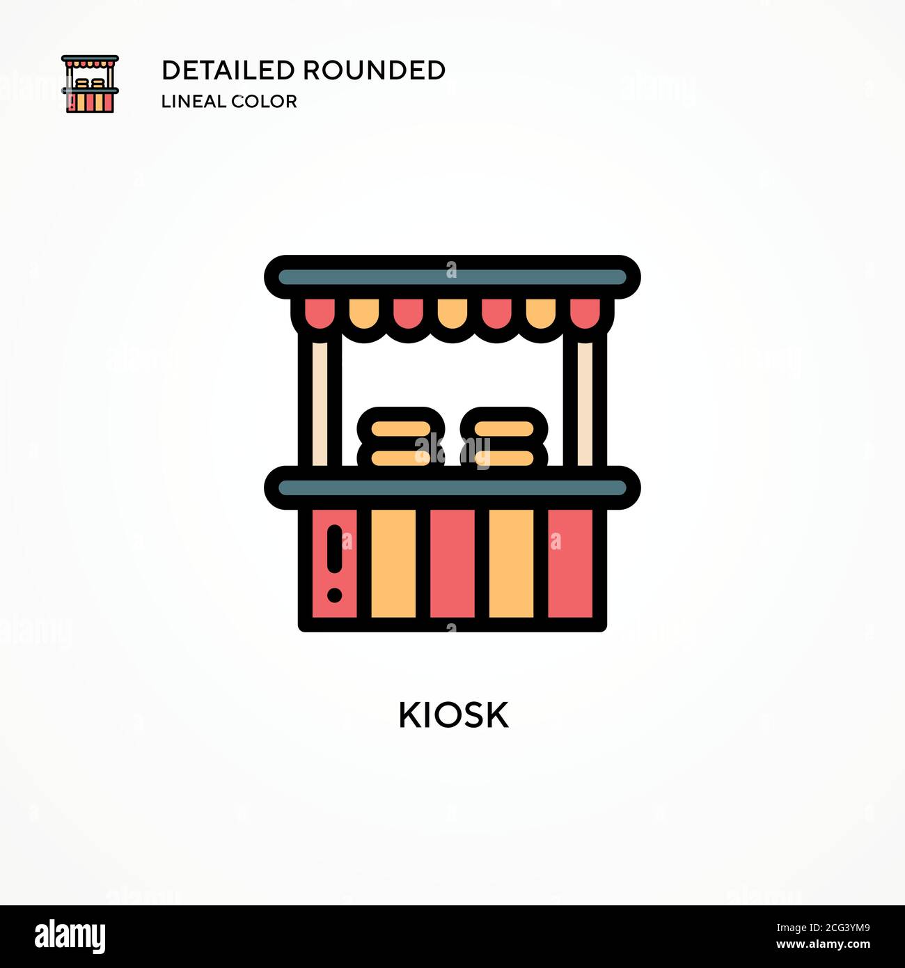 Kiosk vector icon. Modern vector illustration concepts. Easy to edit ...