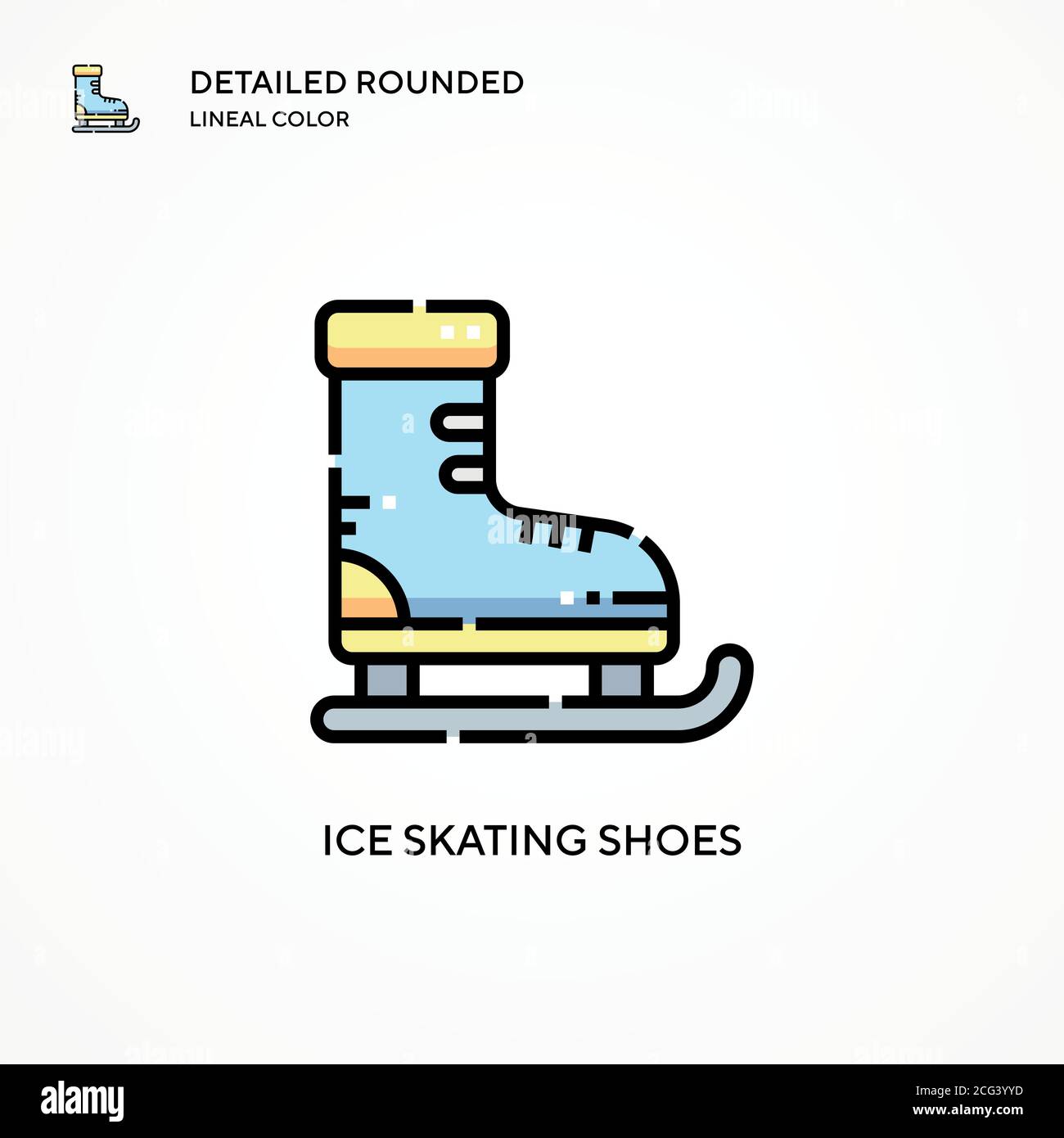 Ice skating shoes vector icon. Modern vector illustration concepts ...