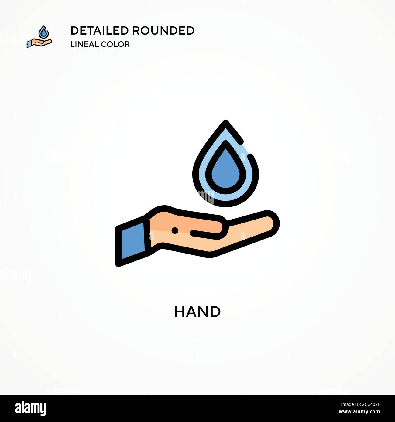 Hand vector icon. Modern vector illustration concepts. Easy to edit and ...