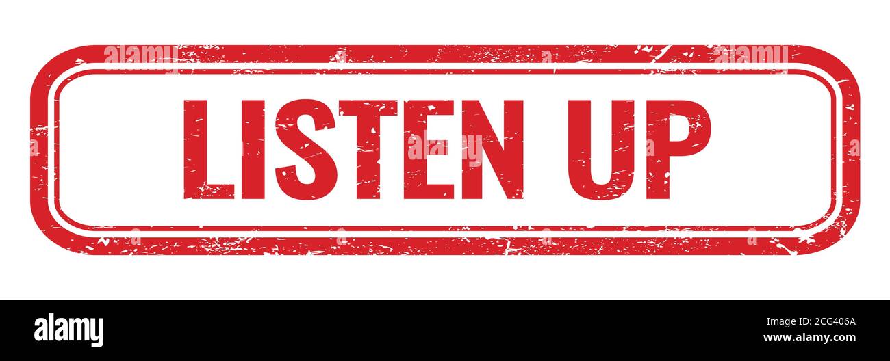 Listen up word hi-res stock photography and images - Alamy