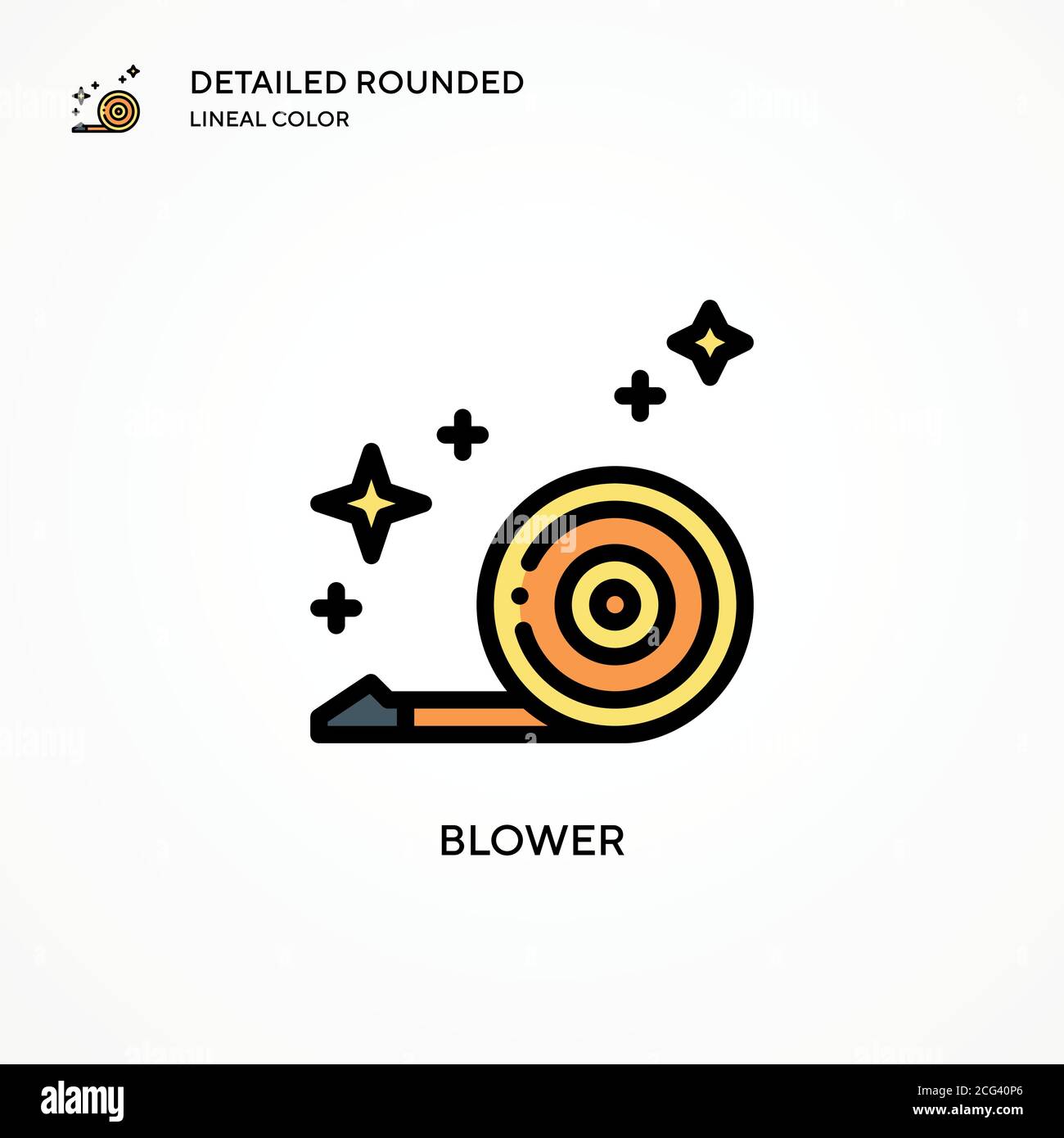 Blower vector icon. Modern vector illustration concepts. Easy to edit ...
