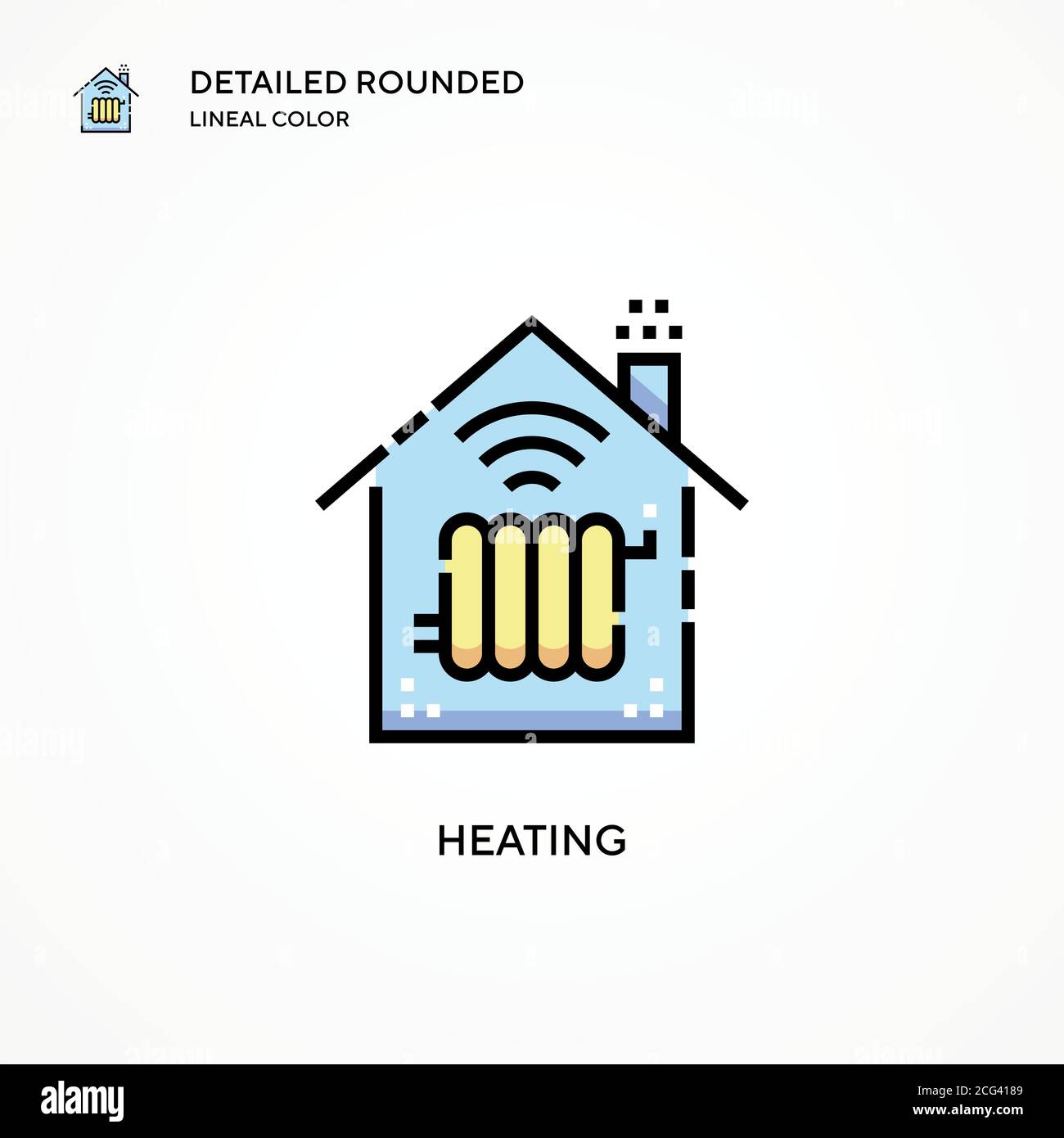 Heating vector icon. Modern vector illustration concepts. Easy to edit ...
