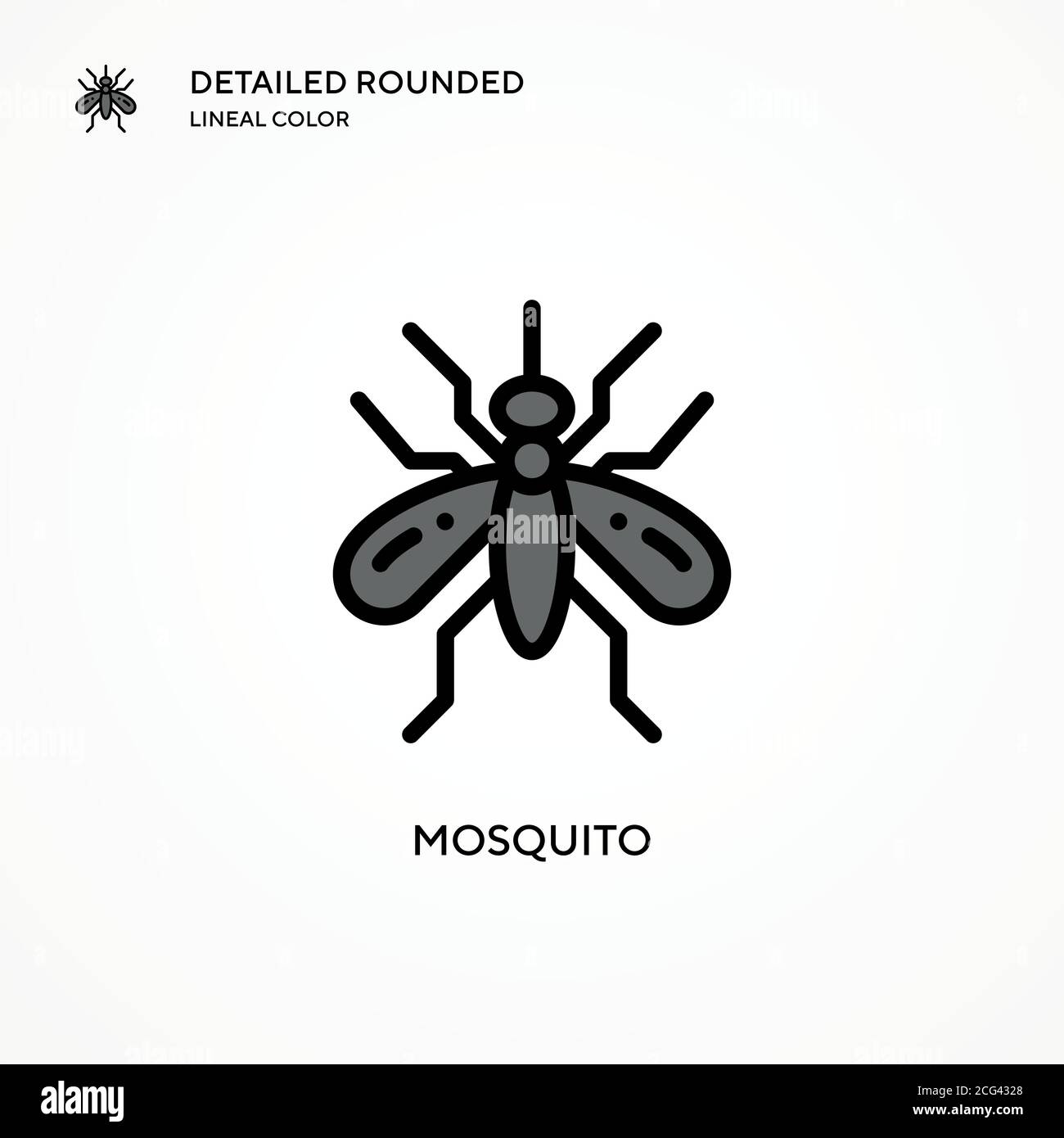 Mosquito vector icon. Modern vector illustration concepts. Easy to edit ...