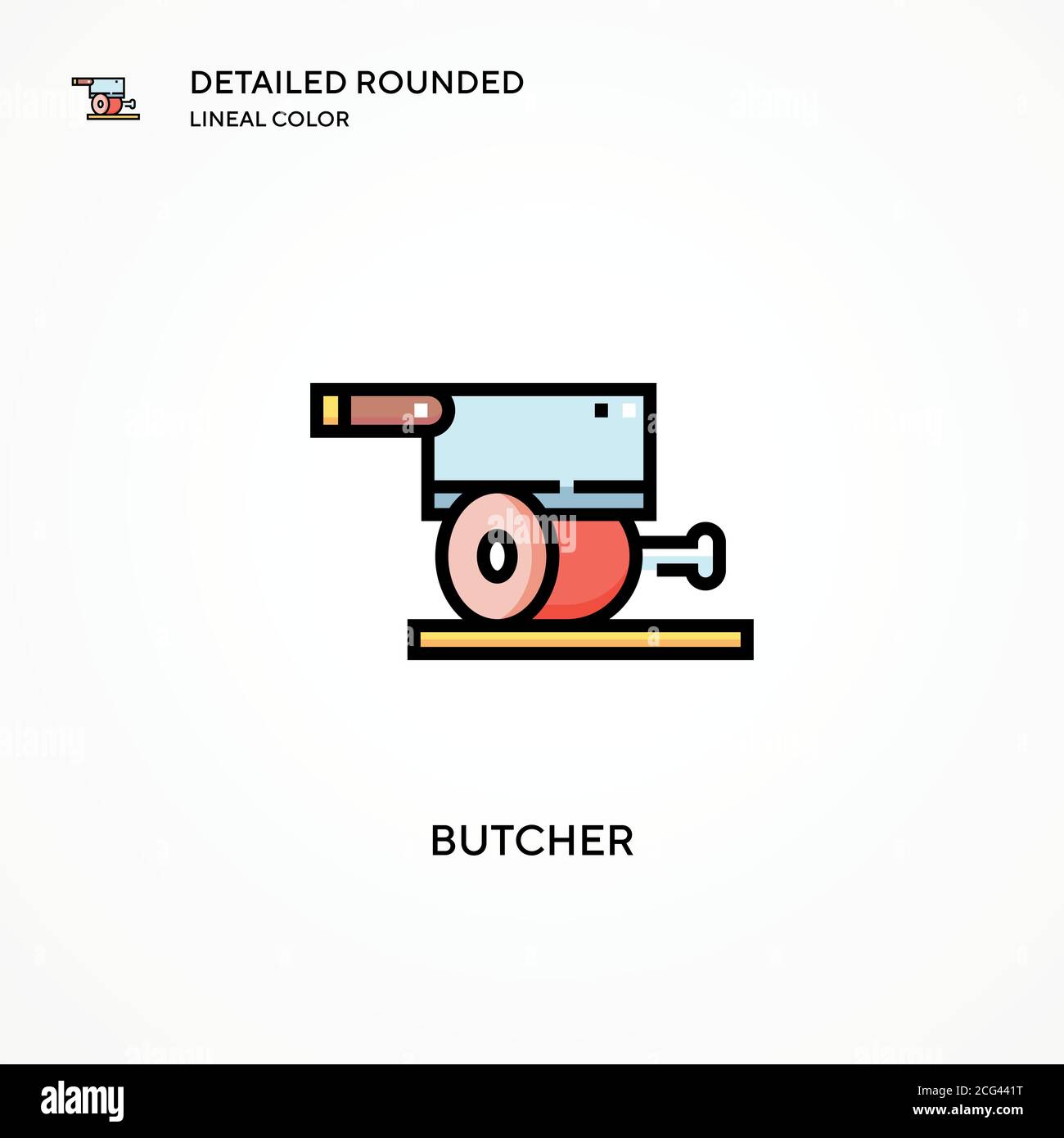 Butcher vector icon. Modern vector illustration concepts. Easy to edit ...