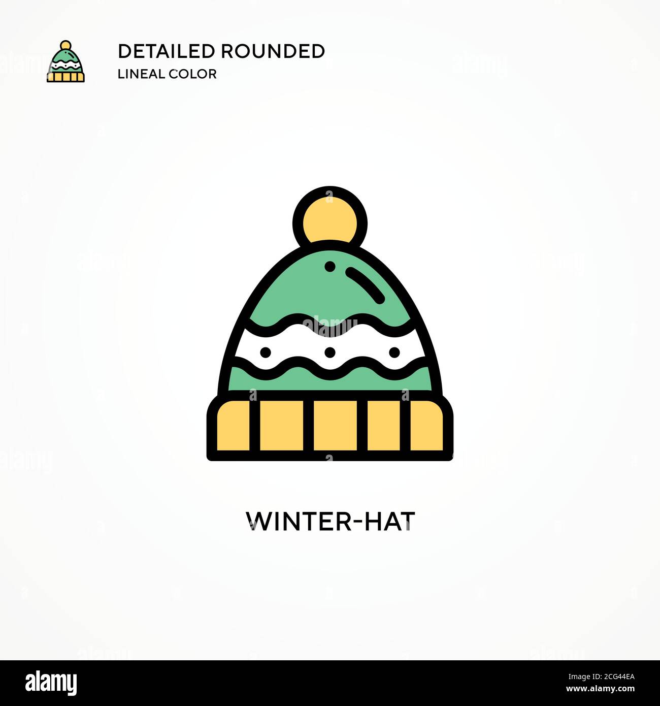 Winter-hat vector icon. Modern vector illustration concepts. Easy to ...