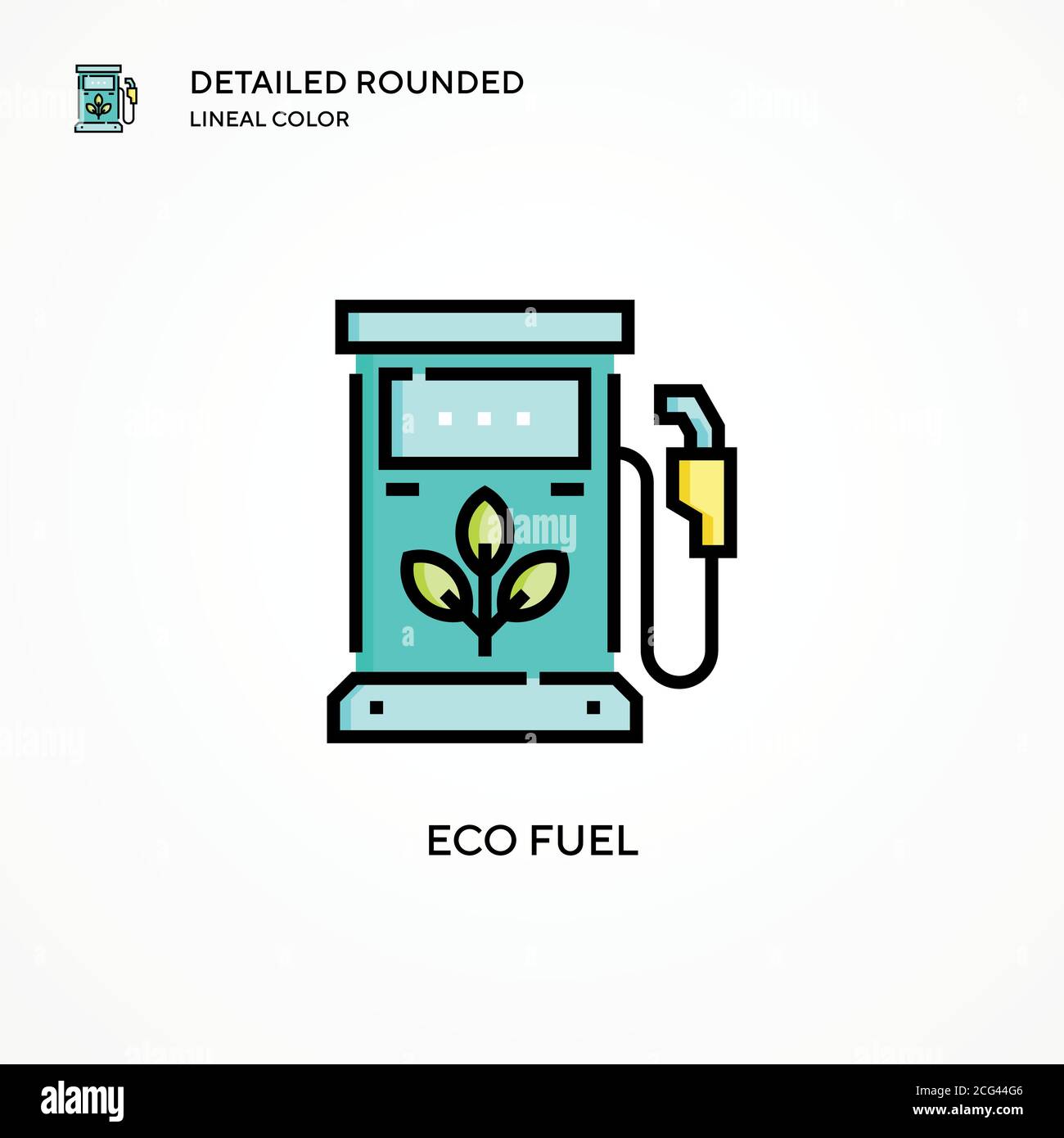 Eco fuel vector icon. Modern vector illustration concepts. Easy to edit ...