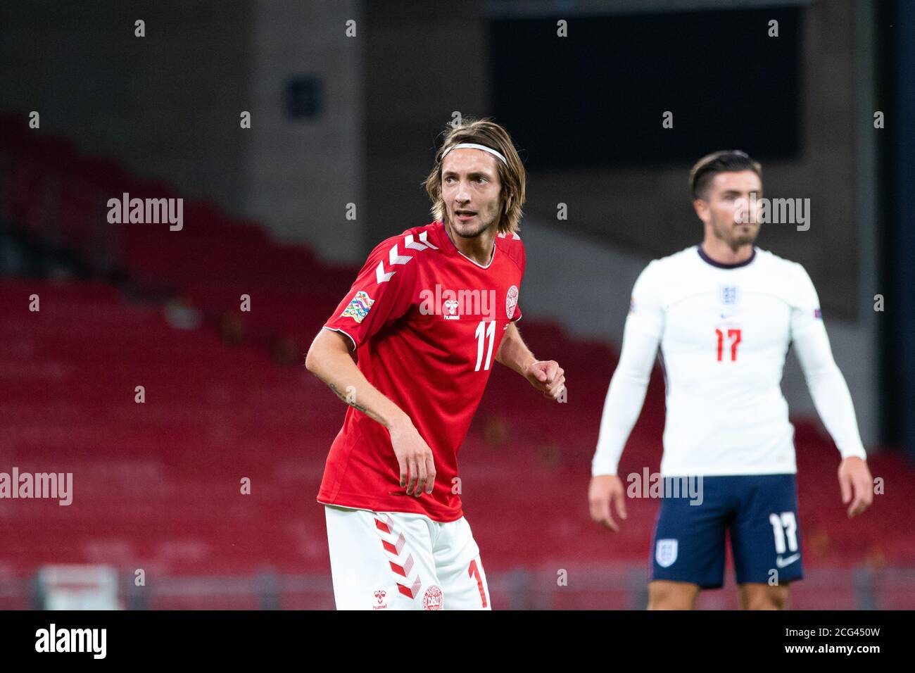 Copenhagen, Denmark. 08th Sep, 2020. Rasmus Falk (11) of Denmark seen ...