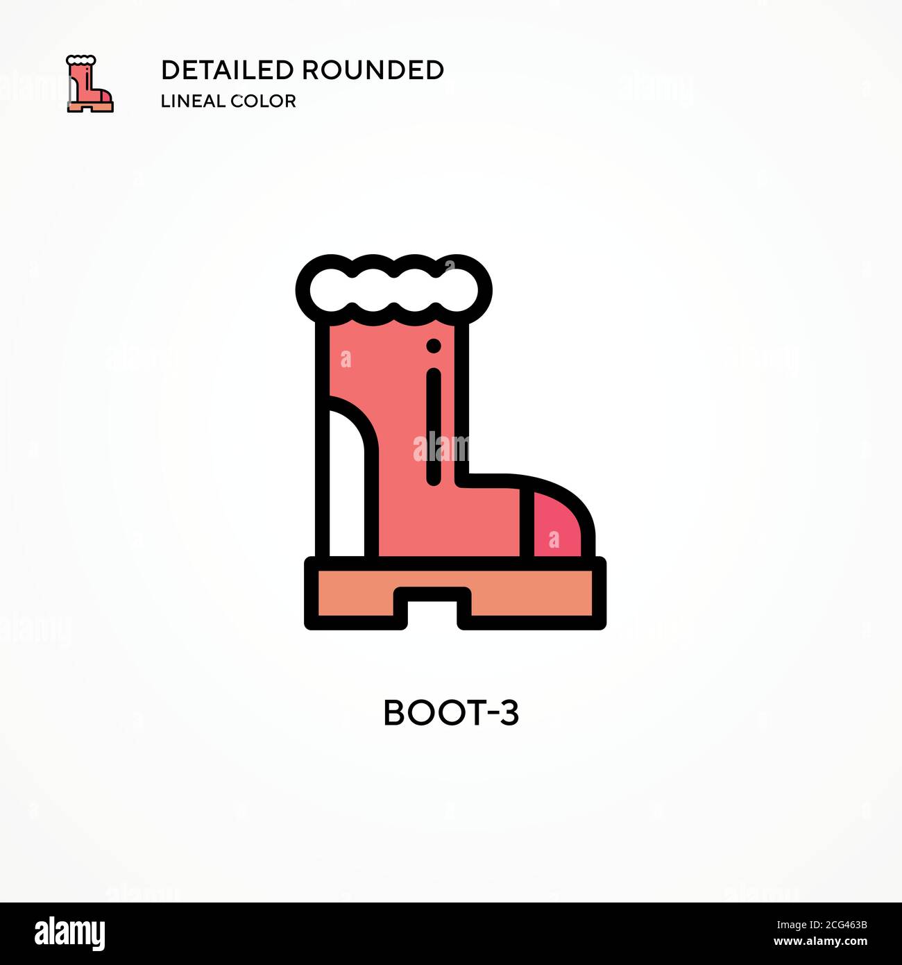Boot-3 vector icon. Modern vector illustration concepts. Easy to edit ...