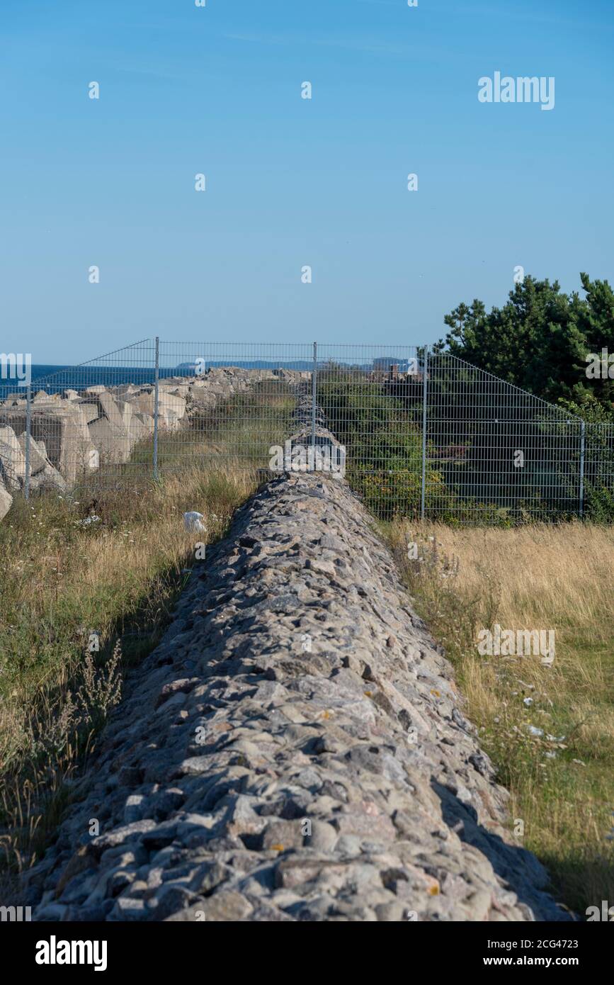 Sassnitz Mukran, Germany. 05th Aug, 2020. The area of Mukran harbour is ...