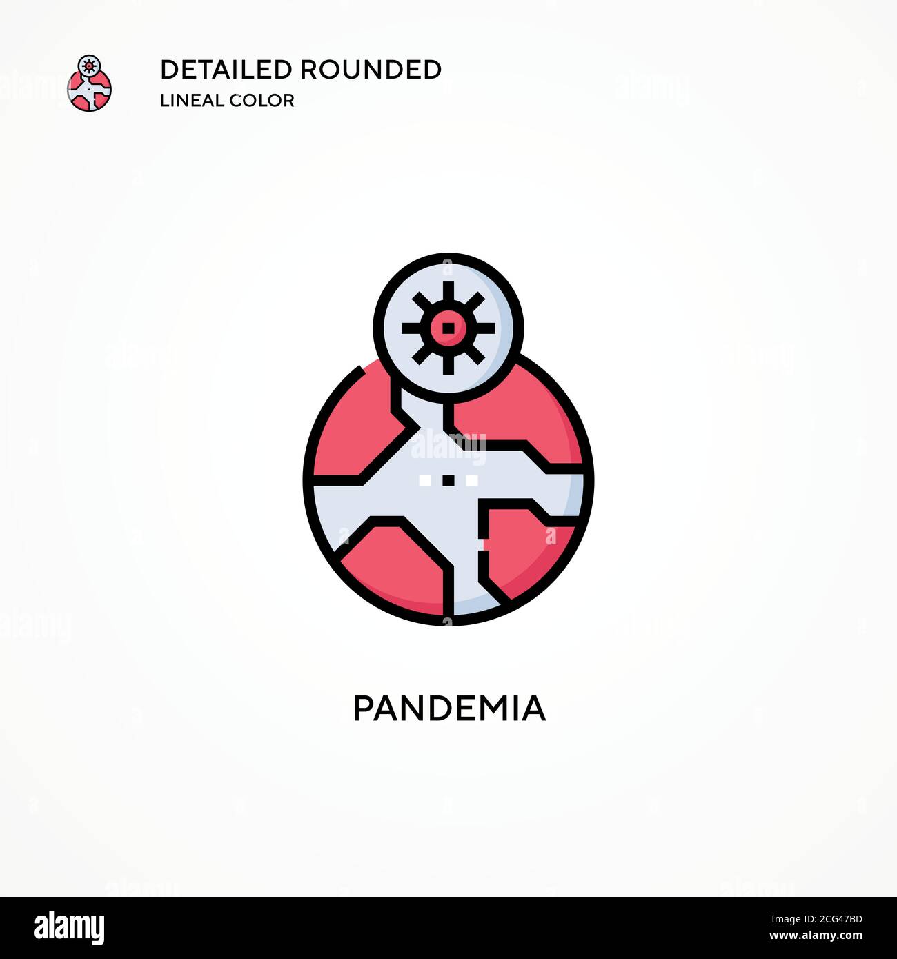 Pandemia vector icon. Modern vector illustration concepts. Easy to edit ...