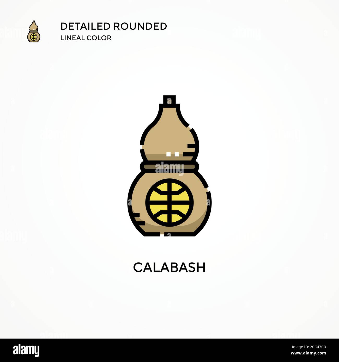 Calabash vector icon. Modern vector illustration concepts. Easy to edit ...