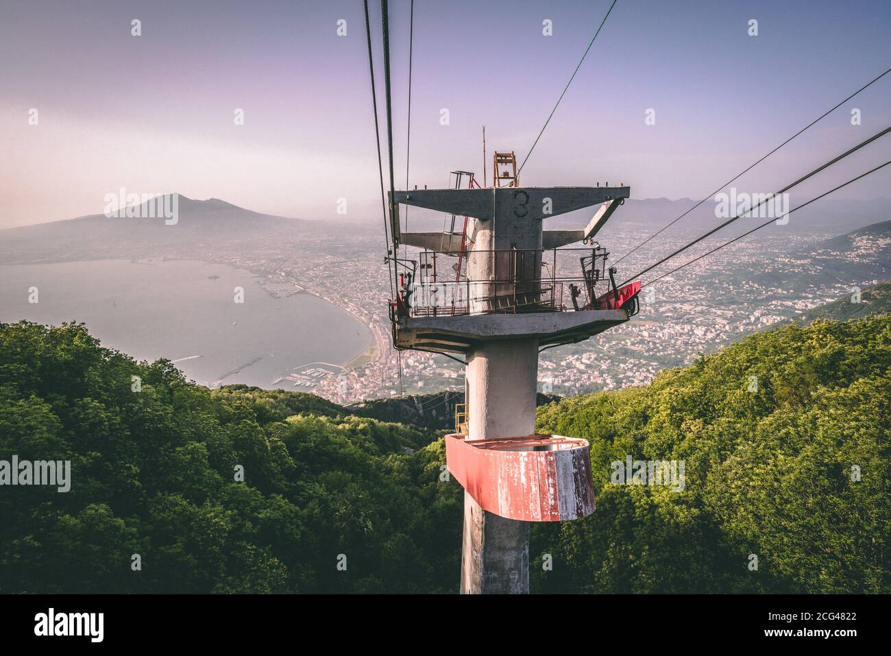 Cable car tower Stock Photo - Alamy