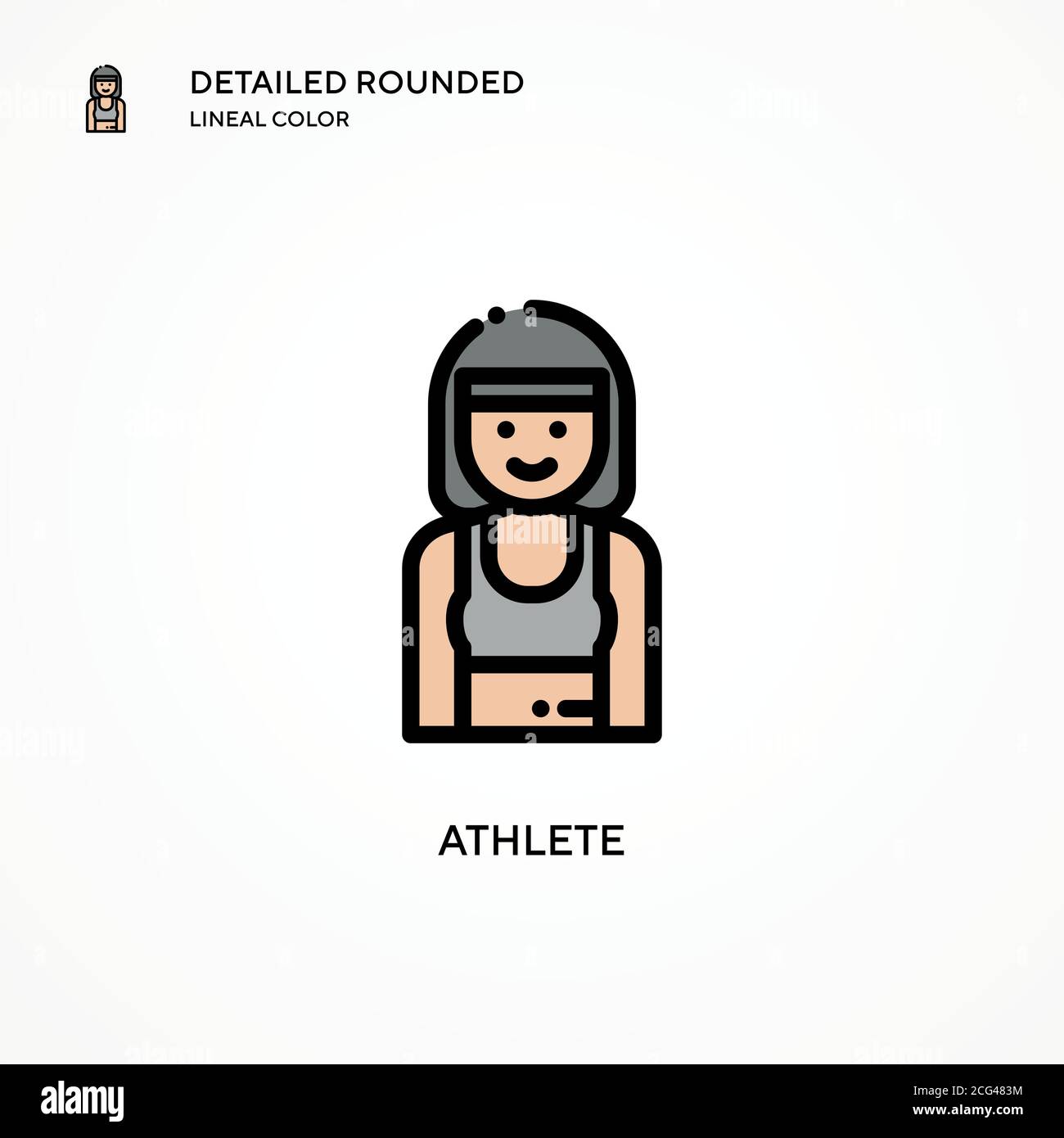 Athlete vector icon. Modern vector illustration concepts. Easy to edit ...