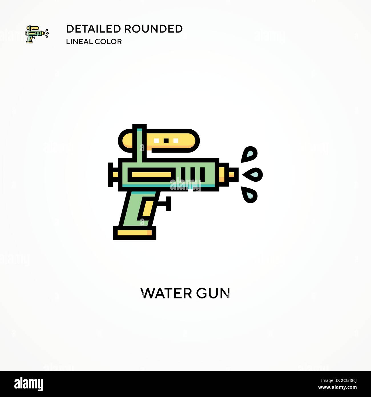 Water gun vector icon. Modern vector illustration concepts. Easy to ...