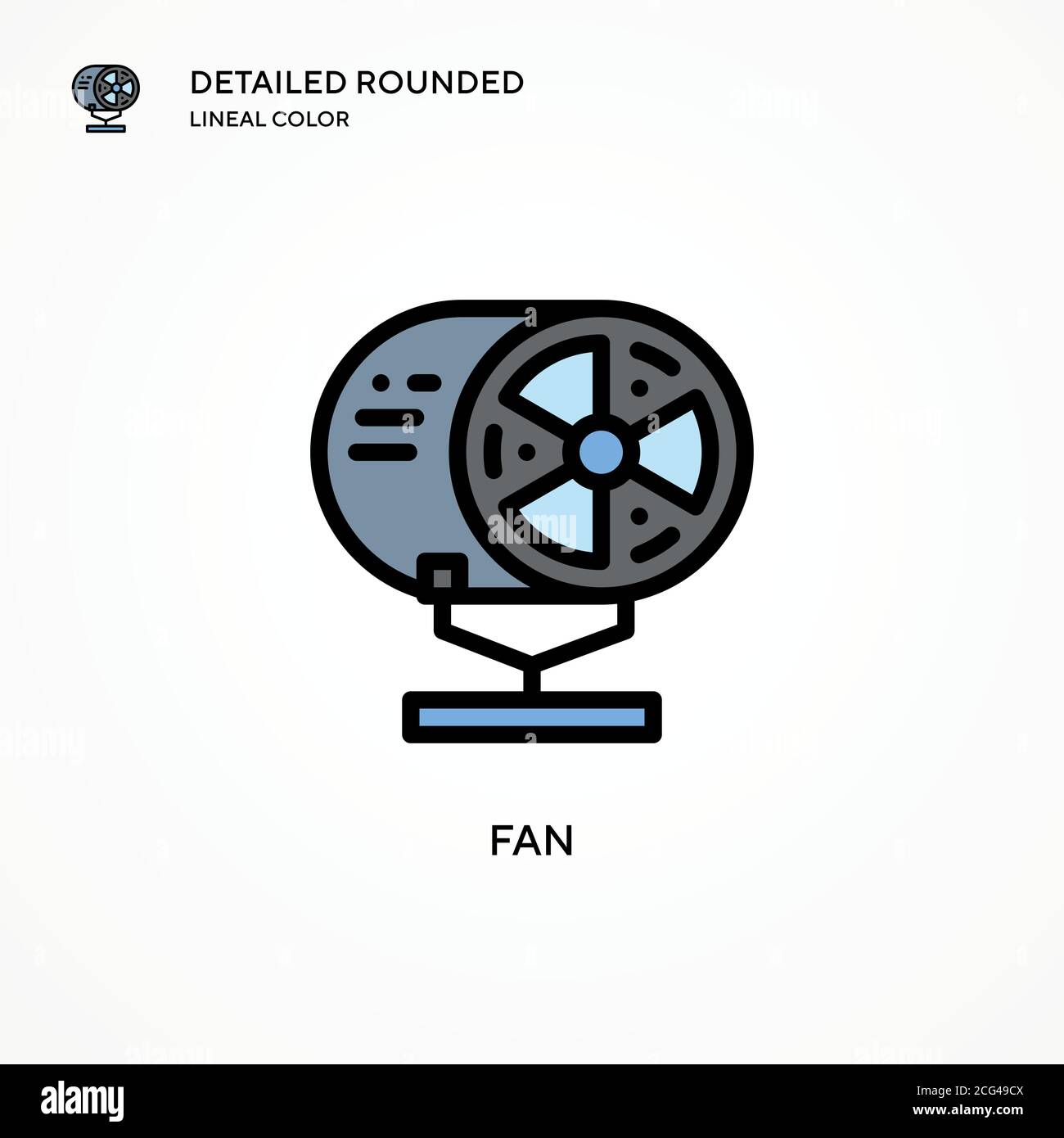 Fan vector icon. Modern vector illustration concepts. Easy to edit and ...