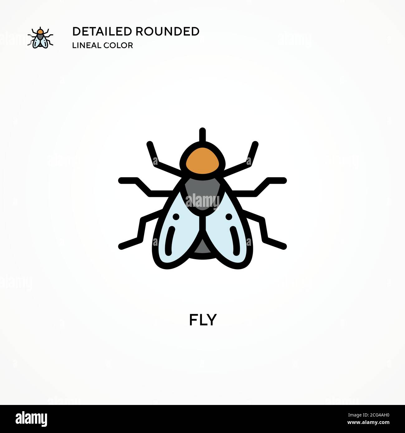 Fly vector icon. Modern vector illustration concepts. Easy to edit and ...