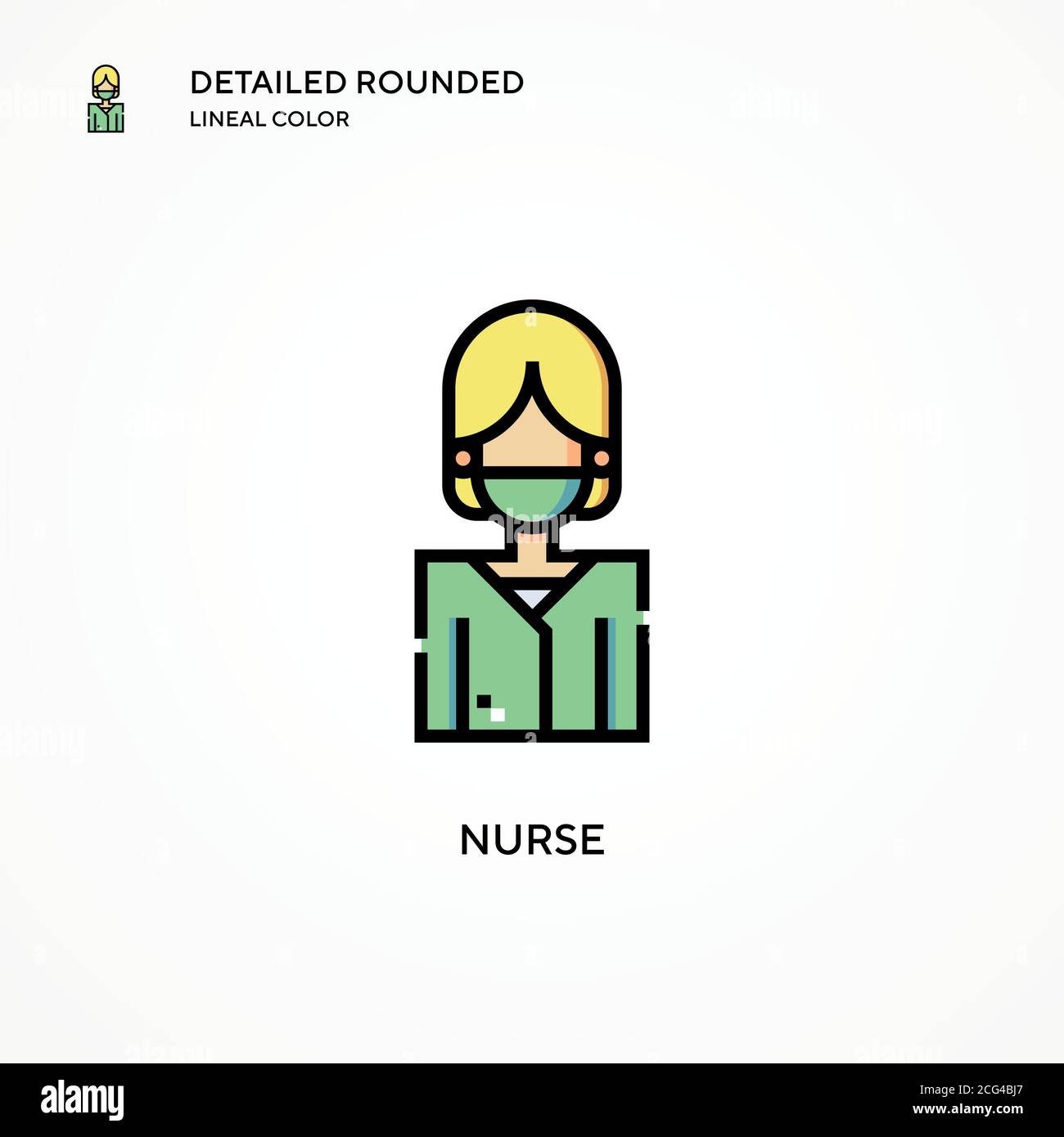 Nurse vector icon. Modern vector illustration concepts. Easy to edit ...