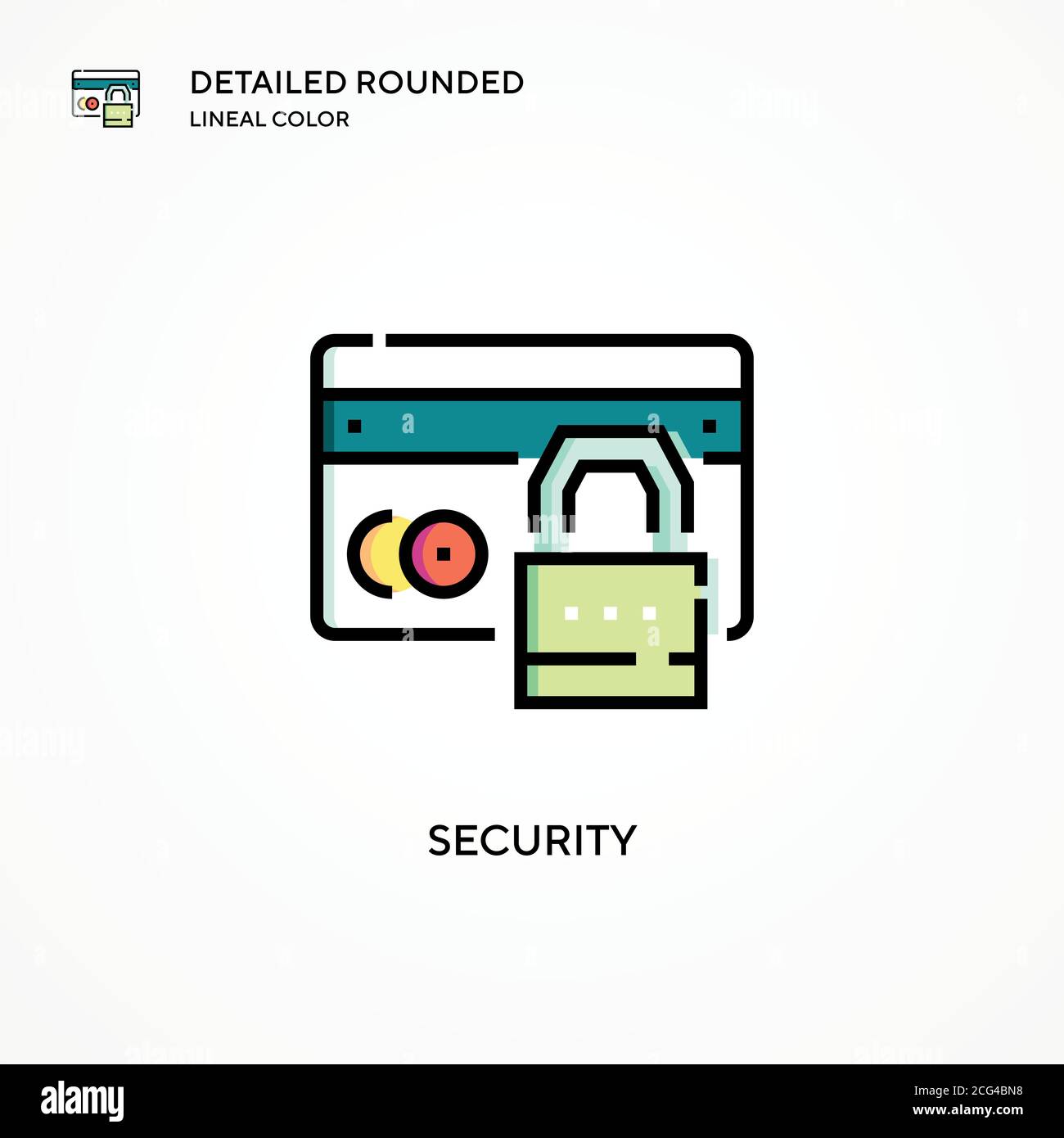Security vector icon. Modern vector illustration concepts. Easy to edit ...