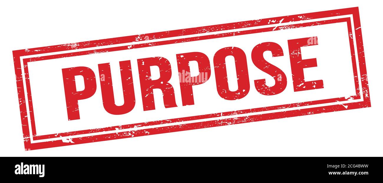 Purpose stamp hi-res stock photography and images - Alamy