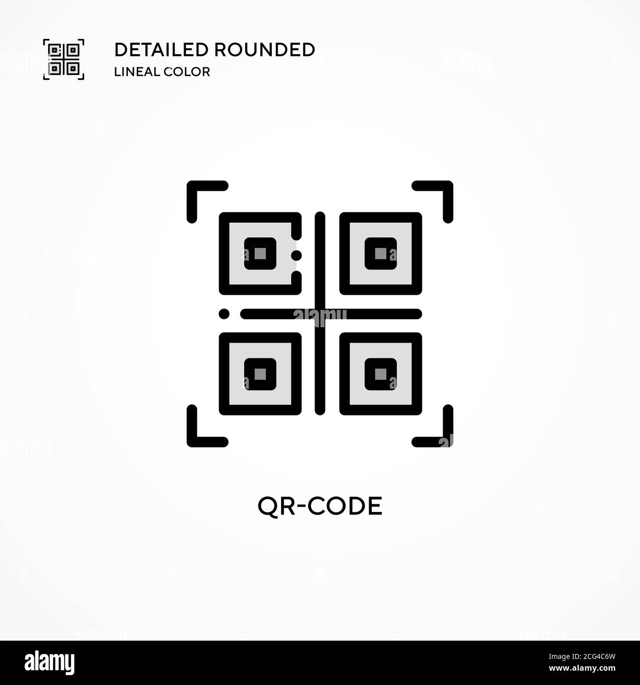 Qr-code vector icon. Modern vector illustration concepts. Easy to edit ...