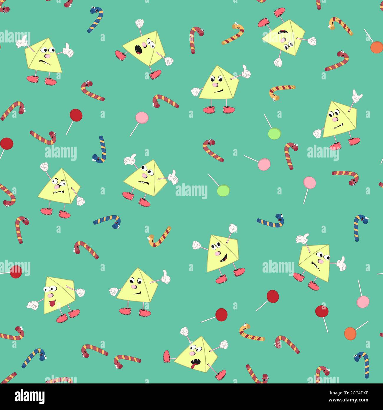 Drawn by hand. Suitable for the design of wrapping paper, film, fabric ...