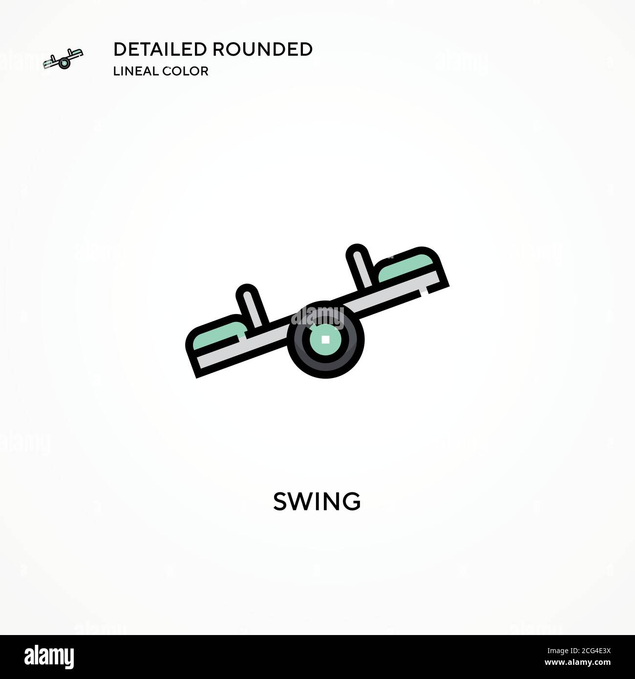 Swing vector icon. Modern vector illustration concepts. Easy to edit ...