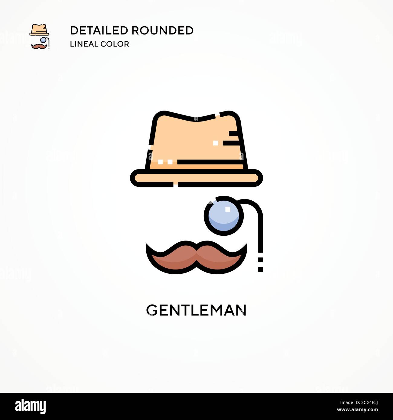 Victorian gentleman handsome Stock Vector Images - Alamy