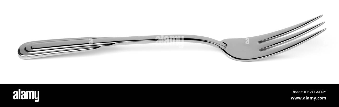 Steel metal fork isolated on white background Stock Photo - Alamy