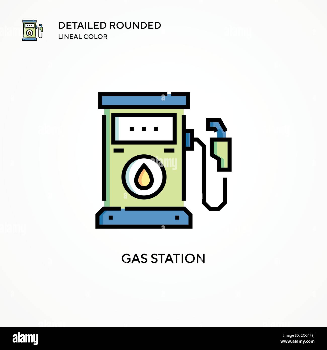 Gas station vector icon. Modern vector illustration concepts. Easy to ...