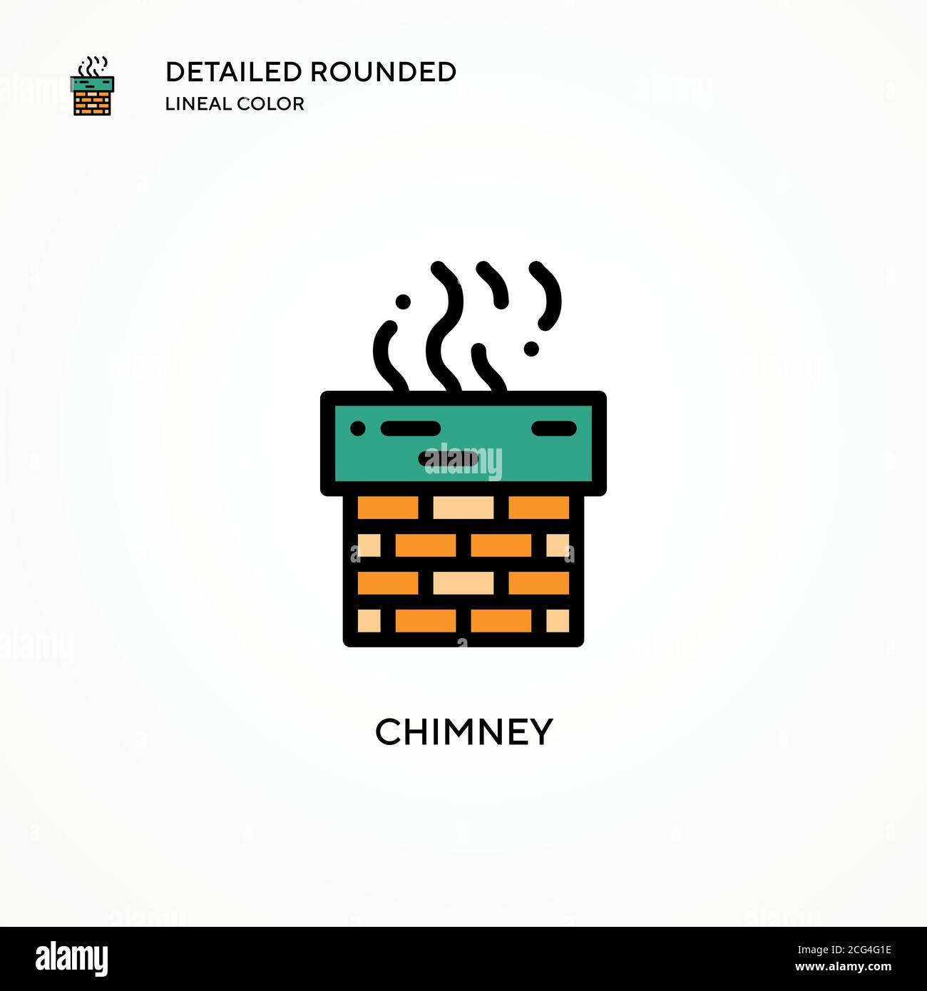 Chimney vector icon. Modern vector illustration concepts. Easy to edit ...
