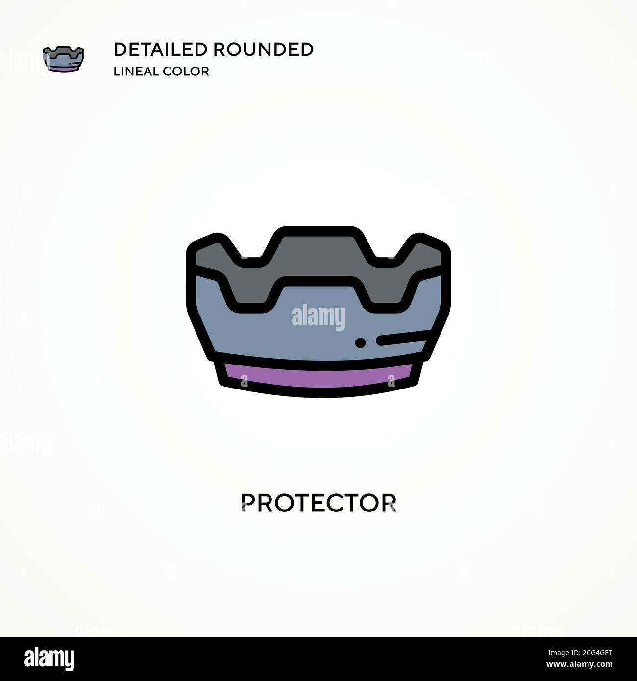 Protector vector icon. Modern vector illustration concepts. Easy to ...