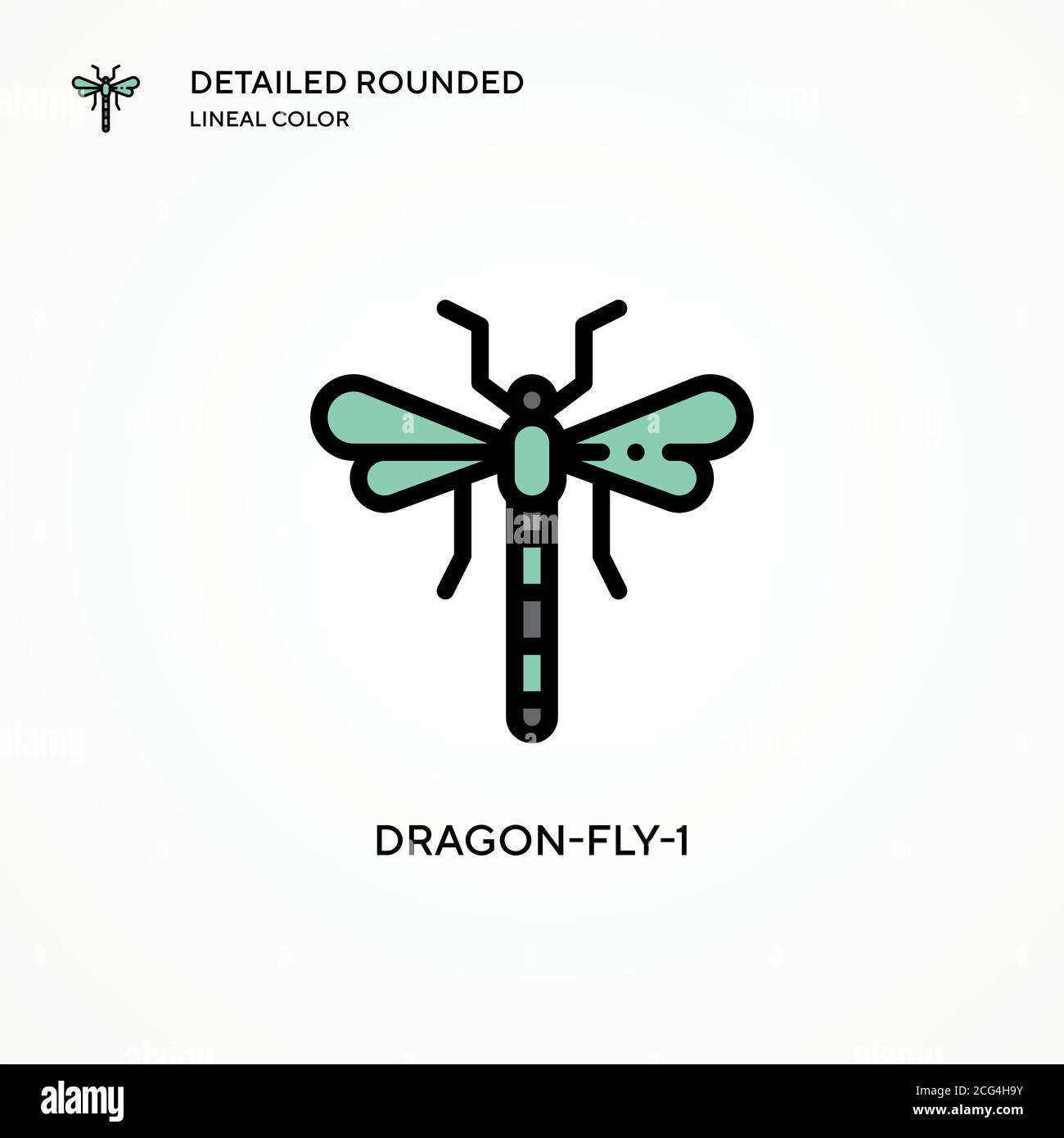 Dragon-fly-1 vector icon. Modern vector illustration concepts. Easy to ...
