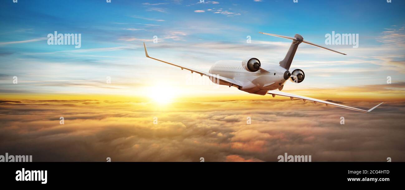 Back view private airplane hi-res stock photography and images - Alamy