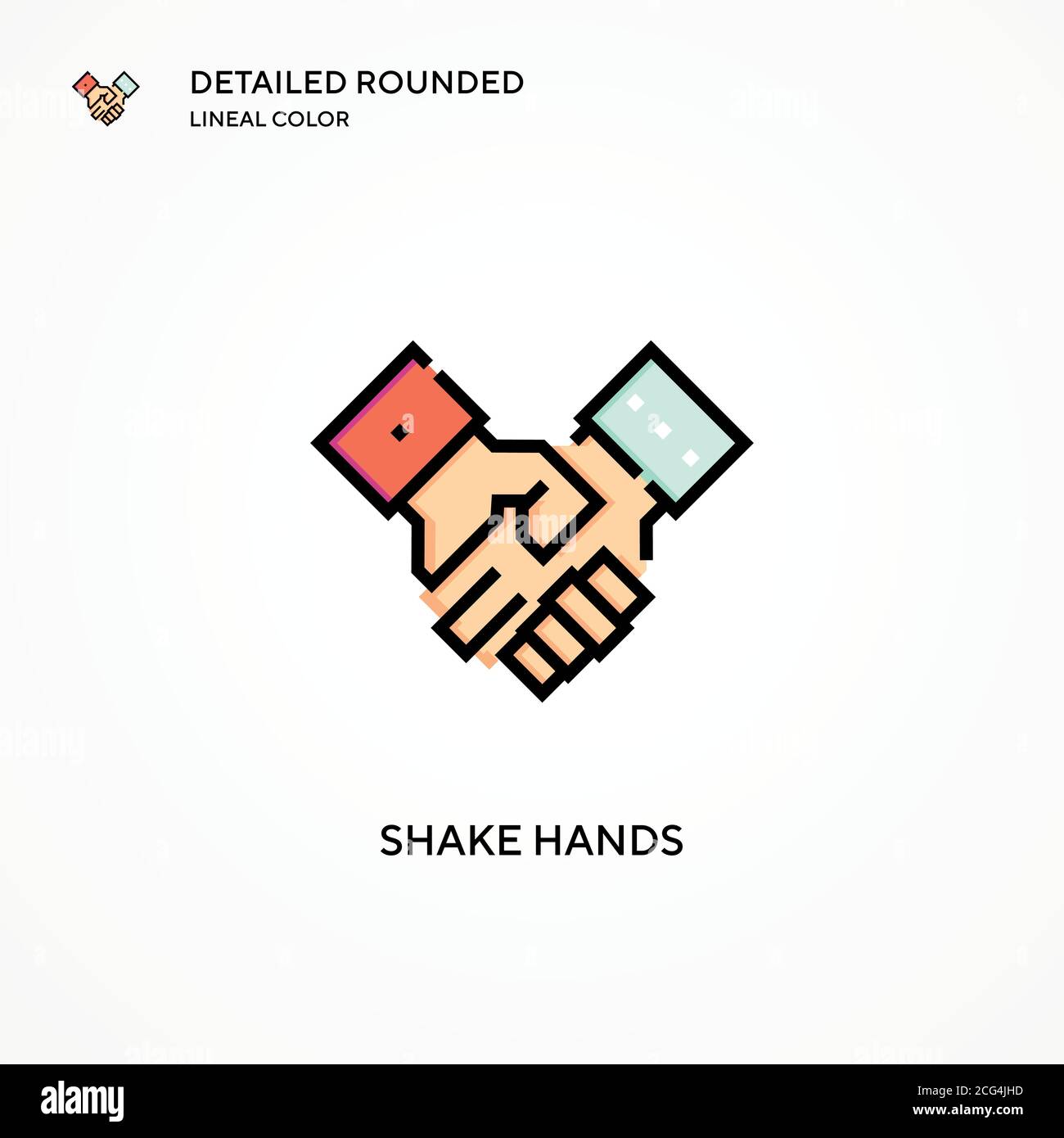 Shake hands vector icon. Modern vector illustration concepts. Easy to ...
