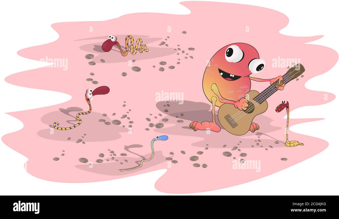 Drawn in cartoon style for the design of postcards, posters and ...