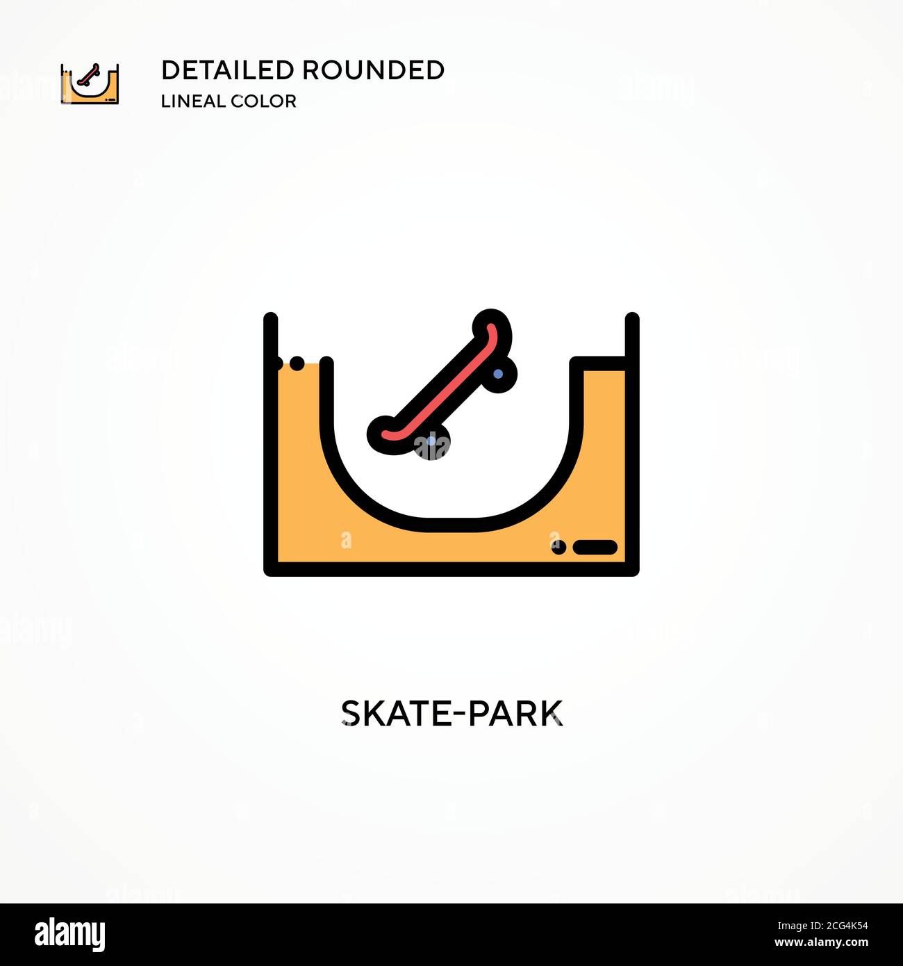 Skate-park vector icon. Modern vector illustration concepts. Easy to ...