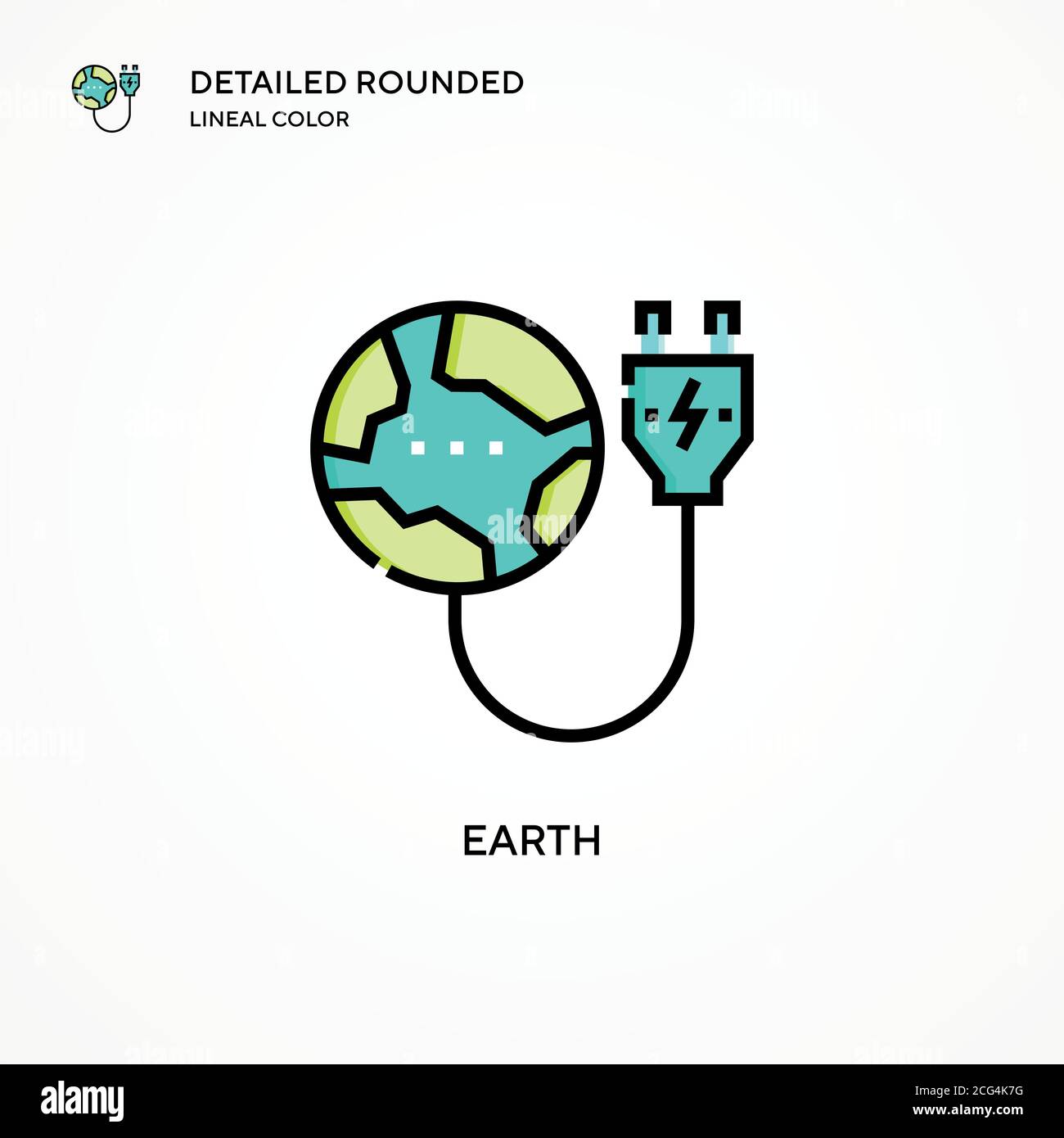 Earth vector icon. Modern vector illustration concepts. Easy to edit ...