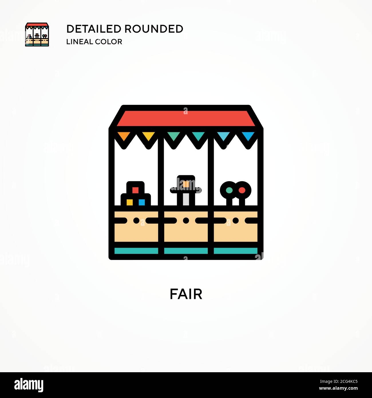Fair vector icon. Modern vector illustration concepts. Easy to edit and ...