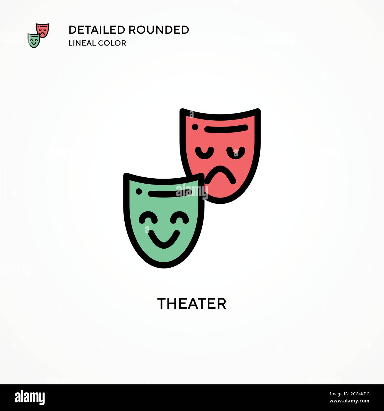 Theater vector icon. Modern vector illustration concepts. Easy to edit ...